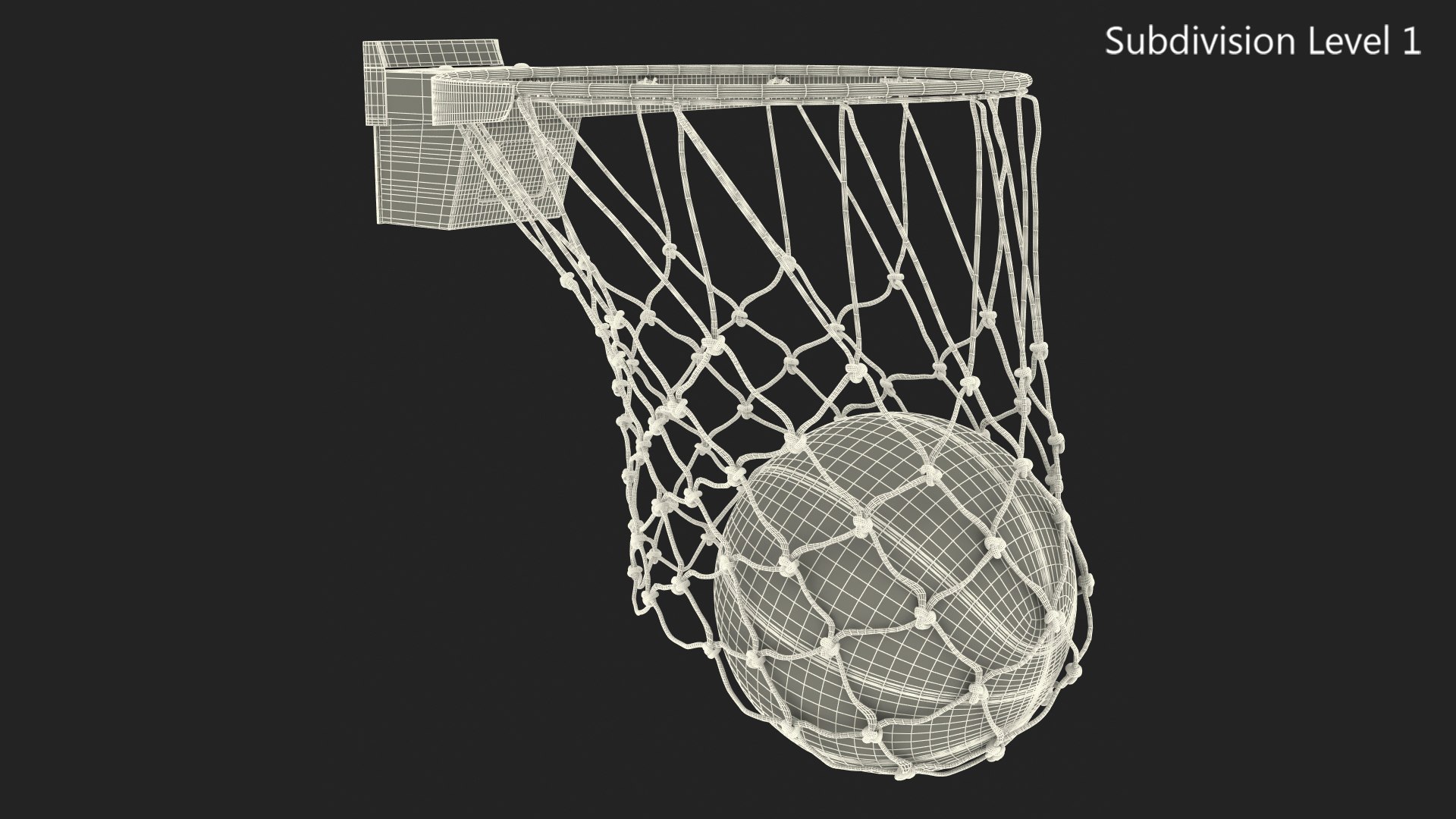 Spalding basketball falls net 3D model - TurboSquid 1486271