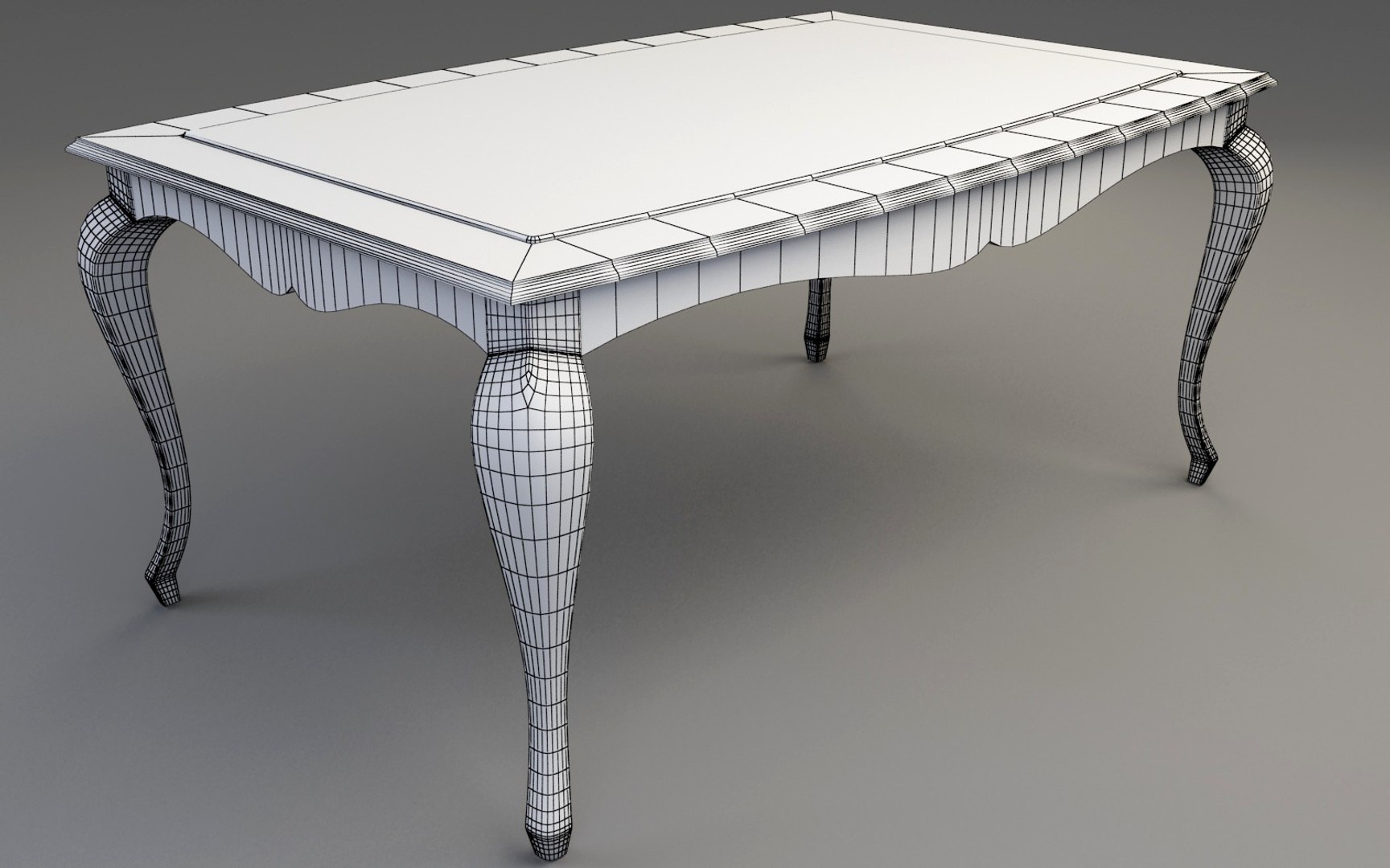 3d model elegant dining table
