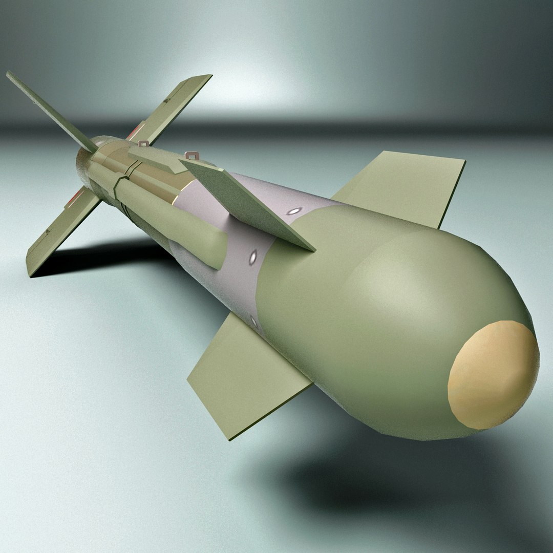 3d Model Aircraft Bomb Gbu-15 Blu-109