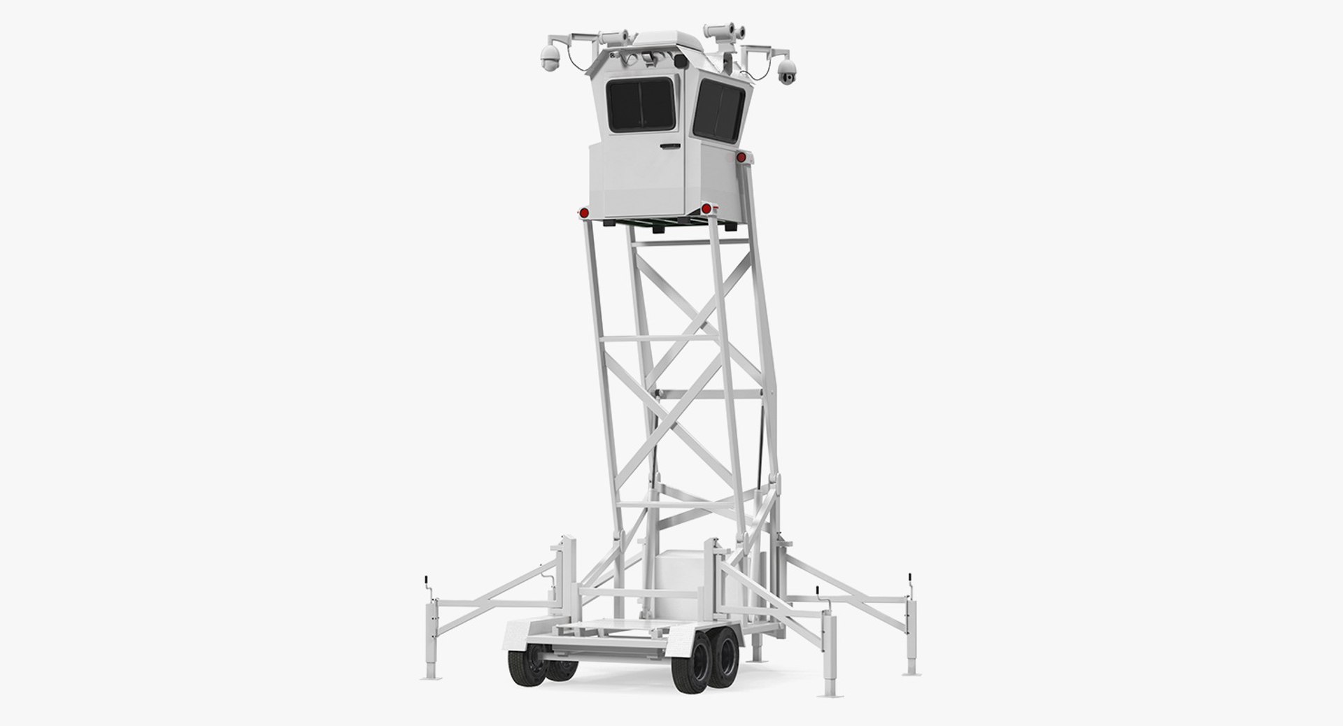 Mobile surveillance tower 3D - TurboSquid 1422325