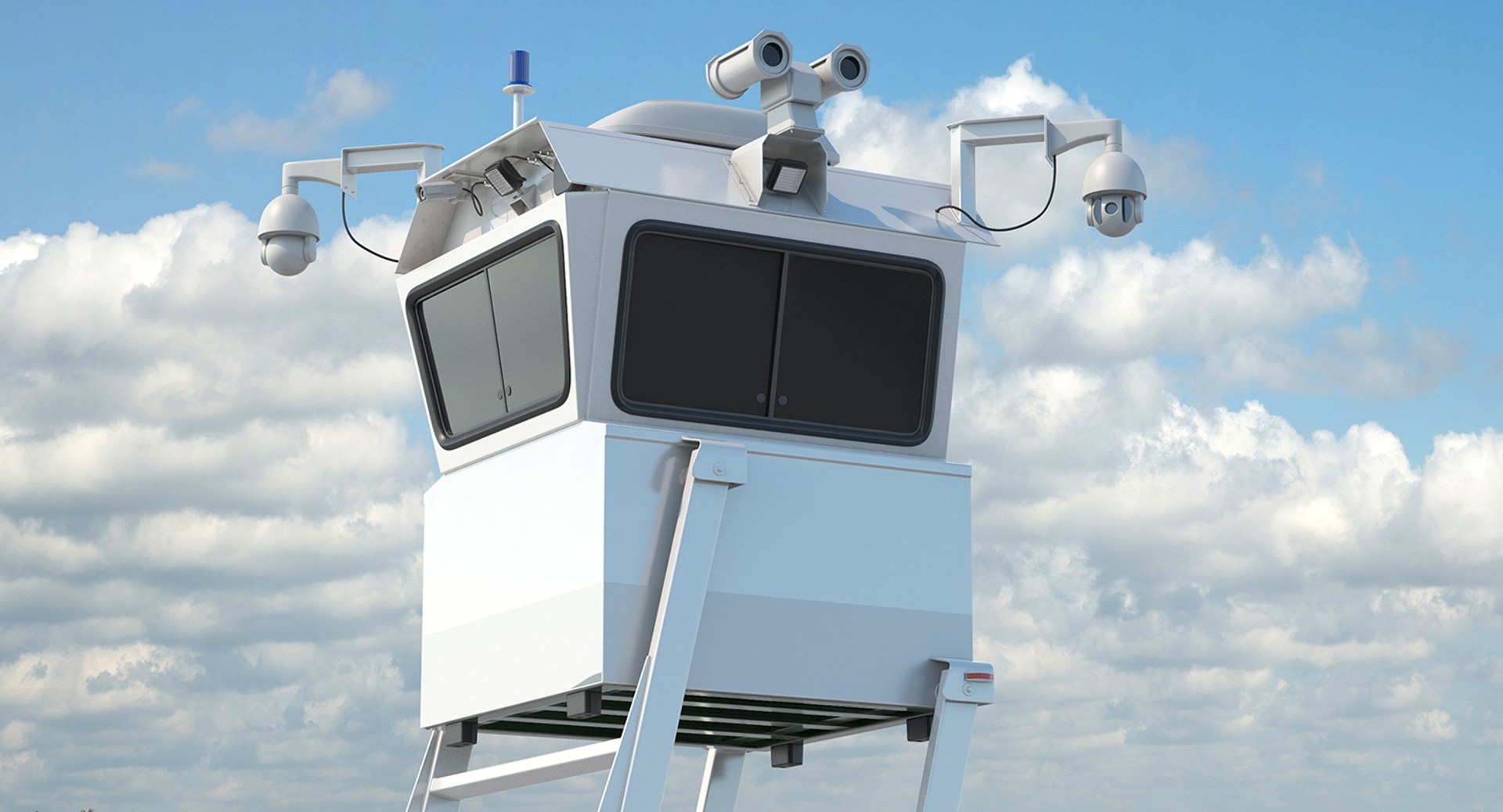Mobile Surveillance Tower 3D - TurboSquid 1422325