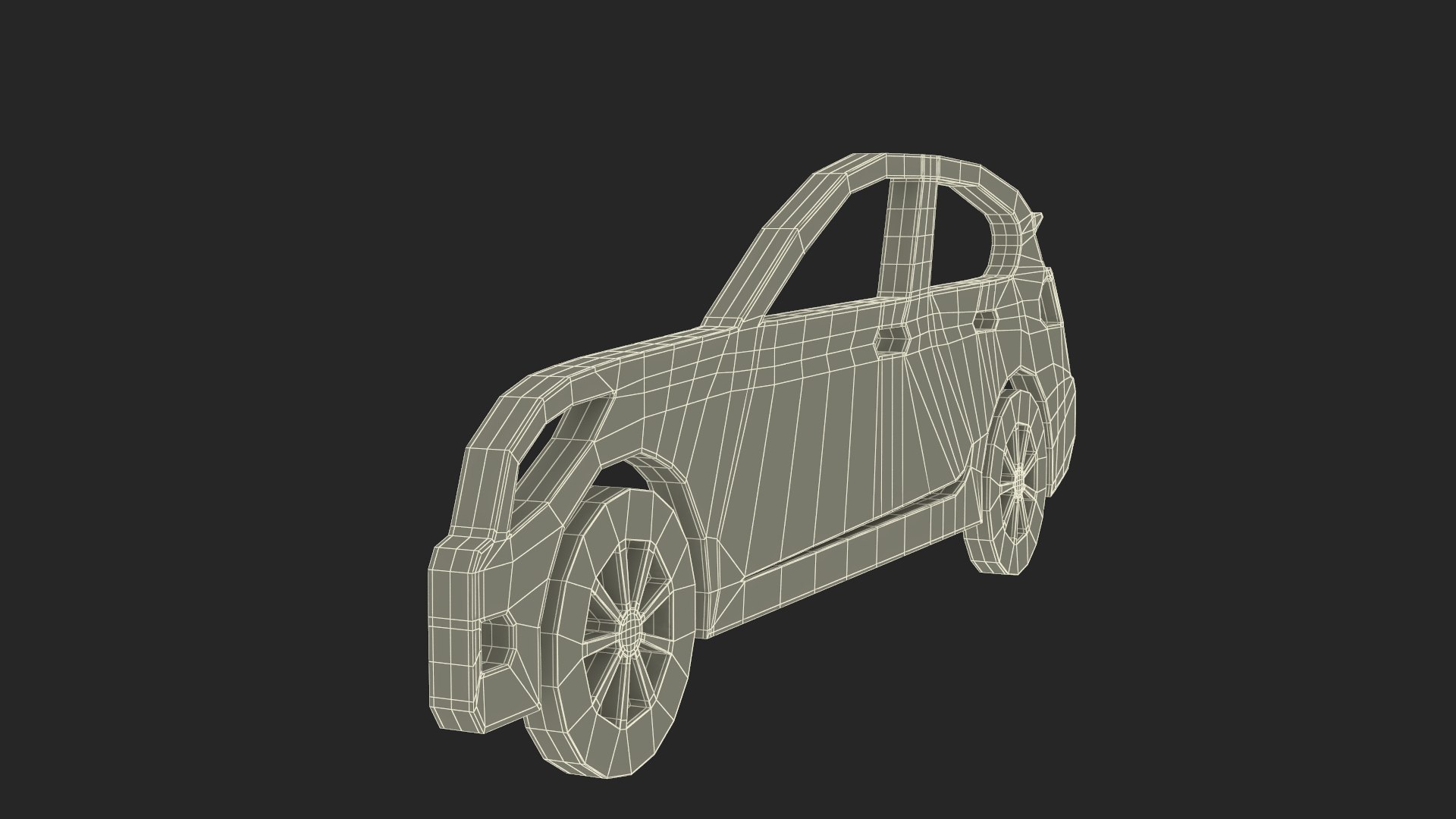 Car Hatchback Silhouette 3D Model - TurboSquid 2222206