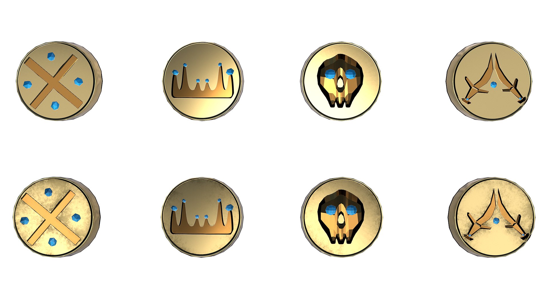 3D Low Poly Chest With Gold Coins Model - TurboSquid 1942774