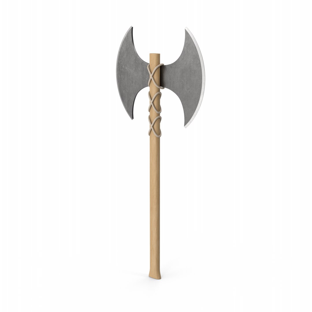 Double Blade Axe 3D - TurboSquid 2229492