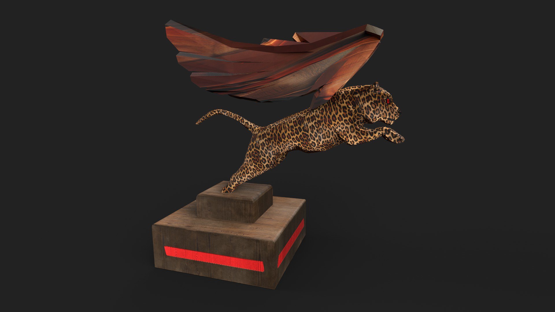 Winged Leopard Statue Low Poly 3d Model 3D Model - TurboSquid 2271491