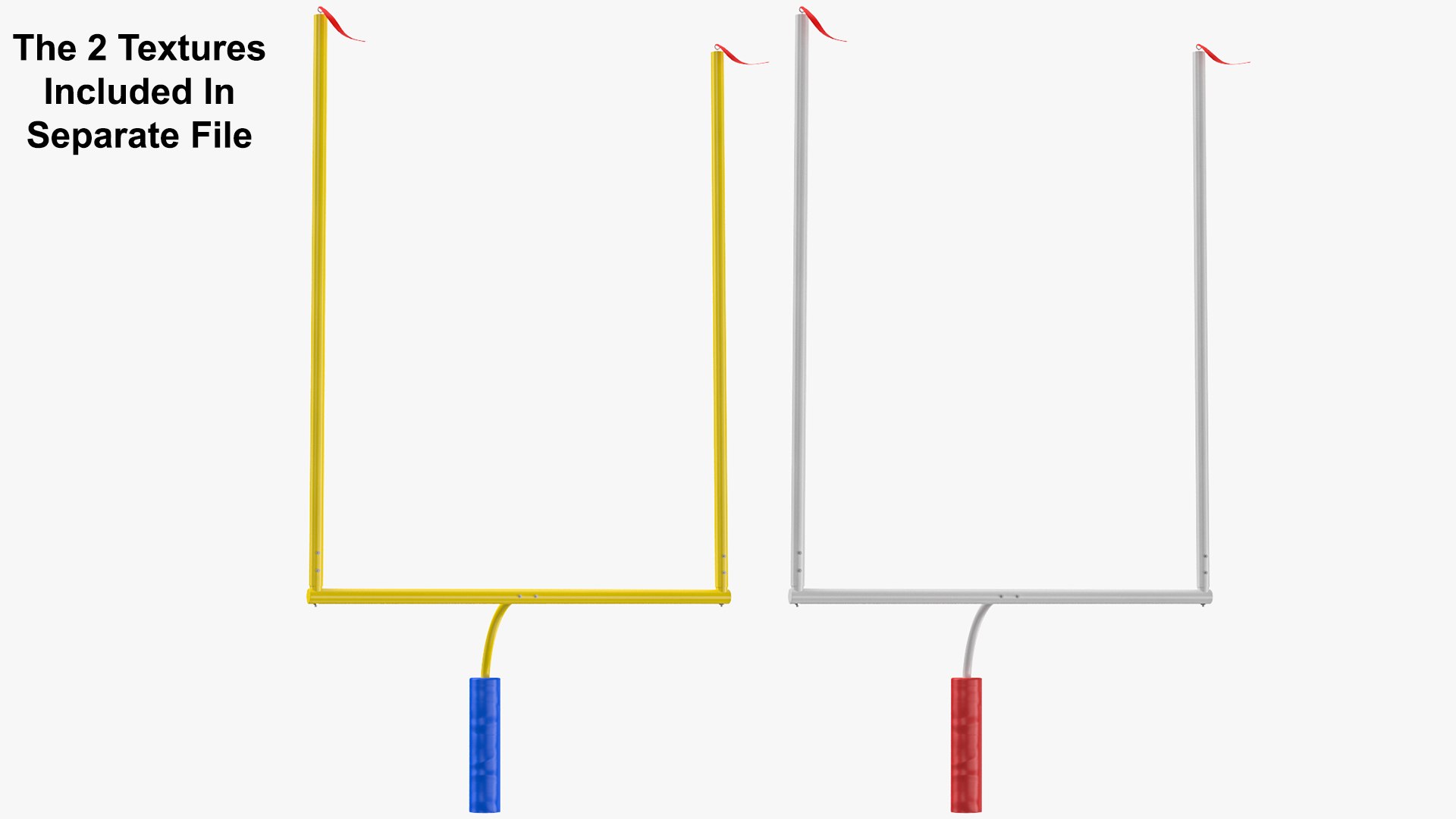 Football Uprights 01 3D - TurboSquid 2057728