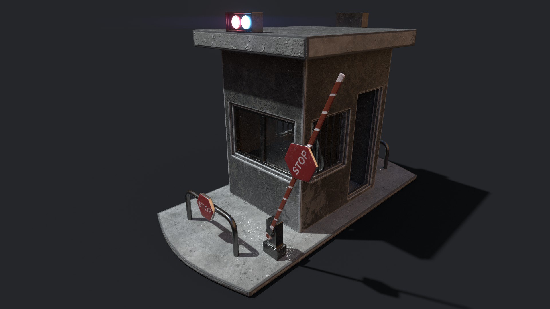 3D Barrier Gate - TurboSquid 2024338