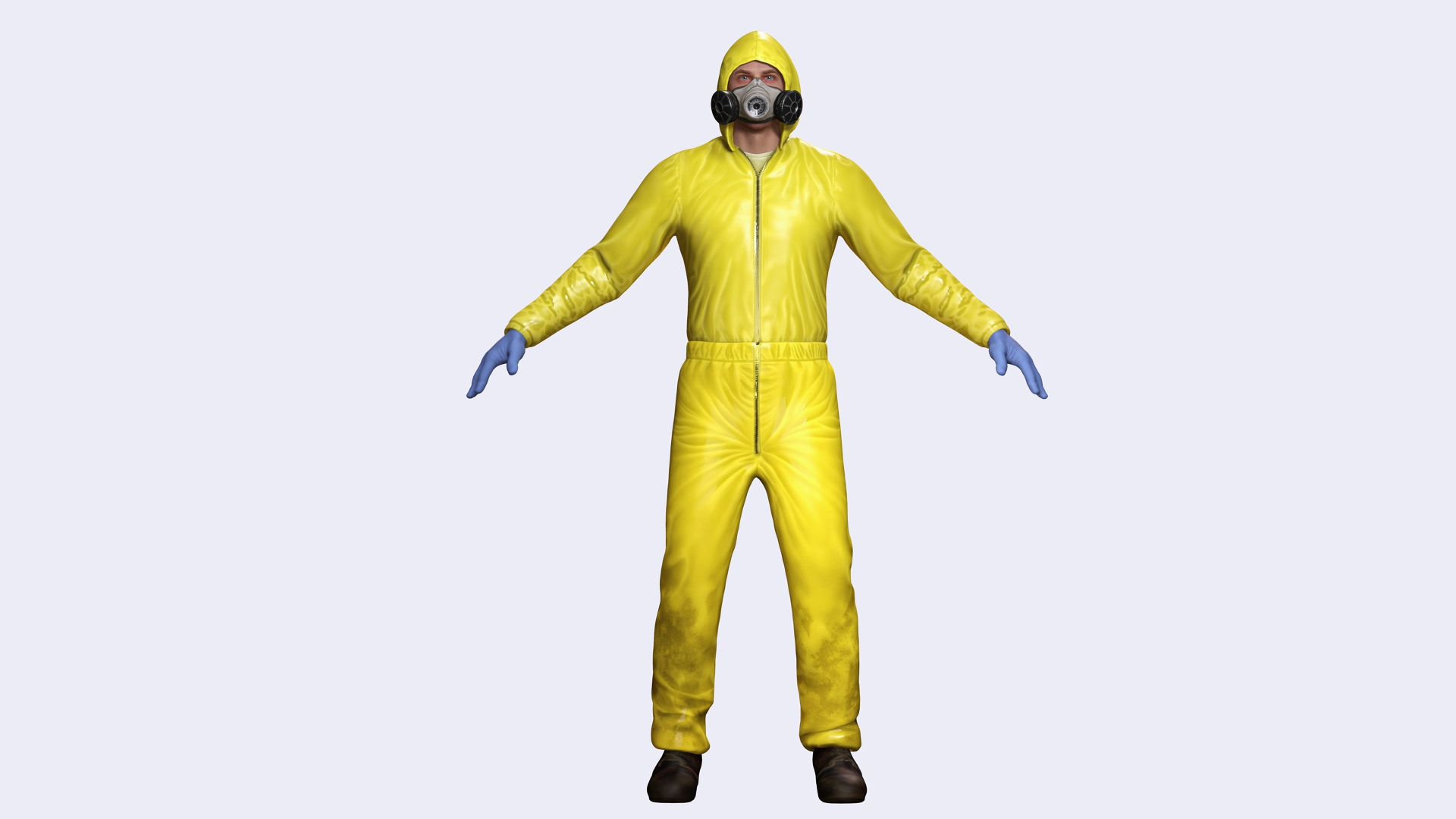 Hazmat Suit Realistic Man Rigged 3D Model Game Animation Ready 3D Model ...