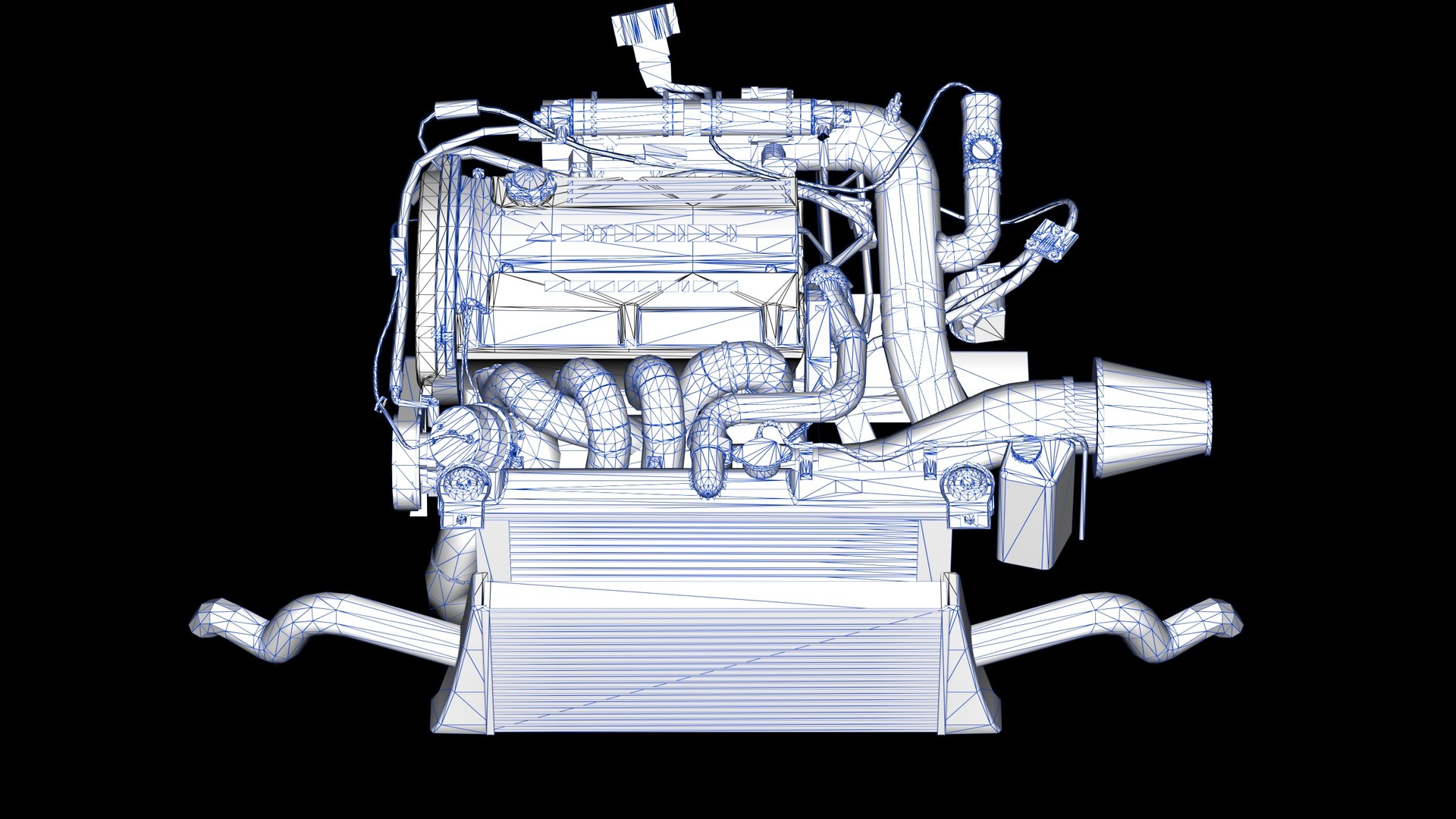 Mitsubishi 4G63T Evolution Inline 4 Engine 3D Model - TurboSquid 2307746