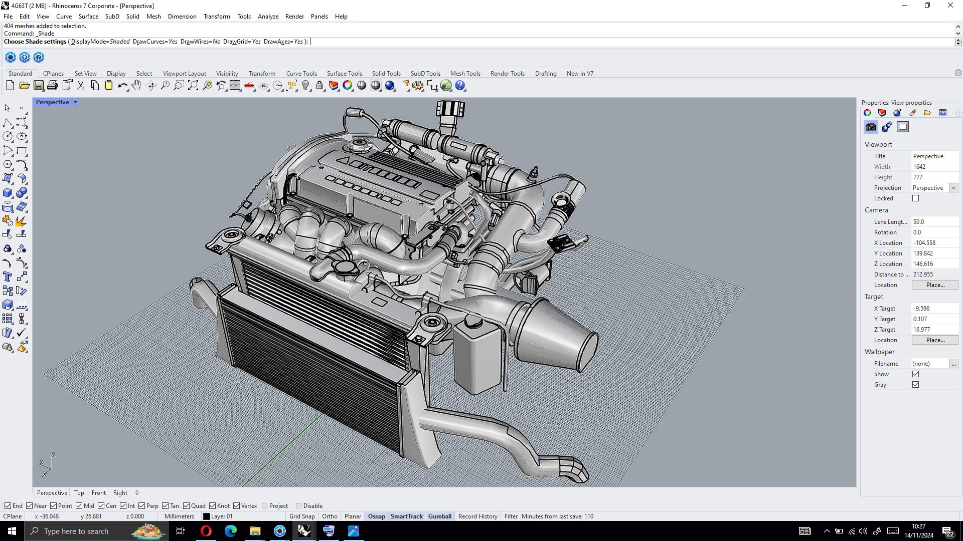 Mitsubishi 4G63T Evolution Inline 4 Engine 3D Model - TurboSquid 2307746