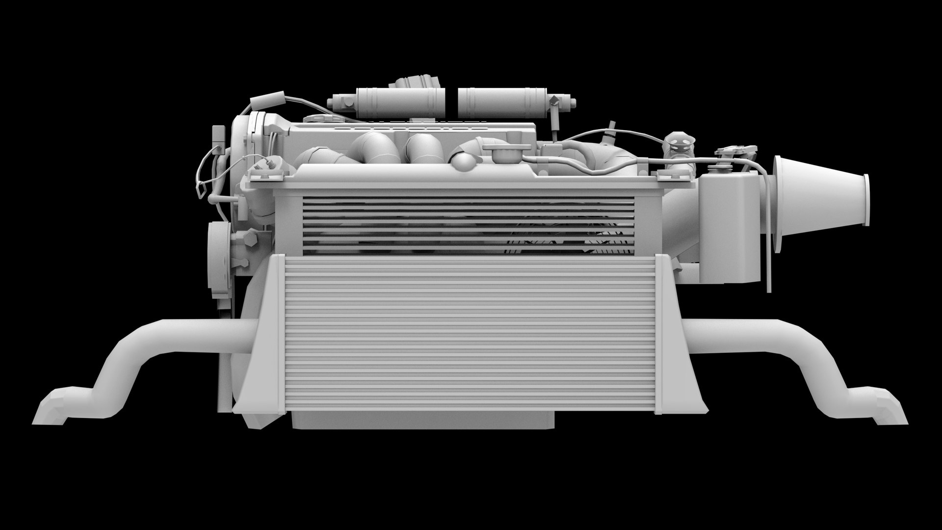 Mitsubishi 4G63T Evolution Inline 4 Engine 3D Model - TurboSquid 2307746