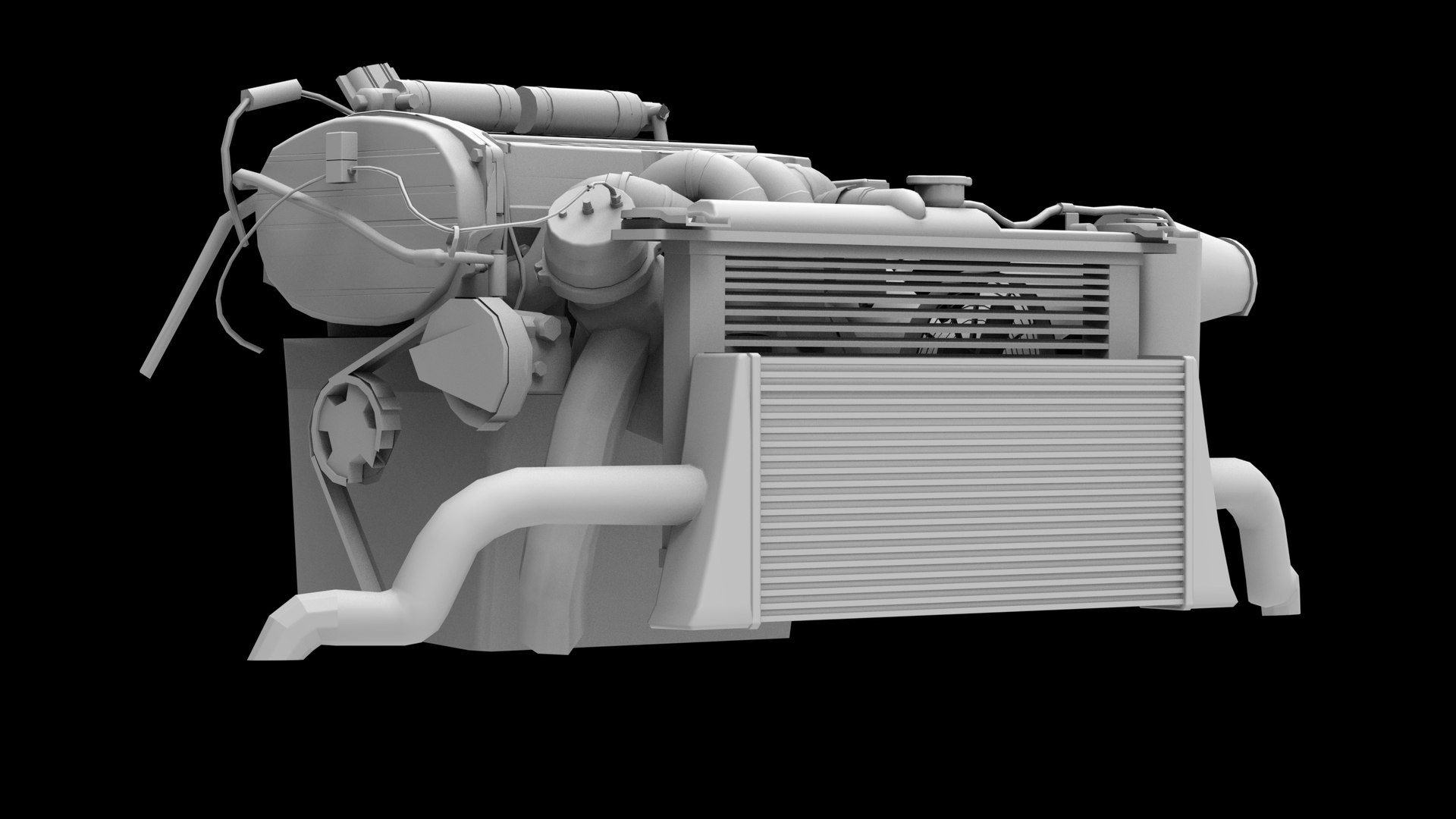 Mitsubishi 4G63T Evolution Inline 4 Engine 3D Model - TurboSquid 2307746