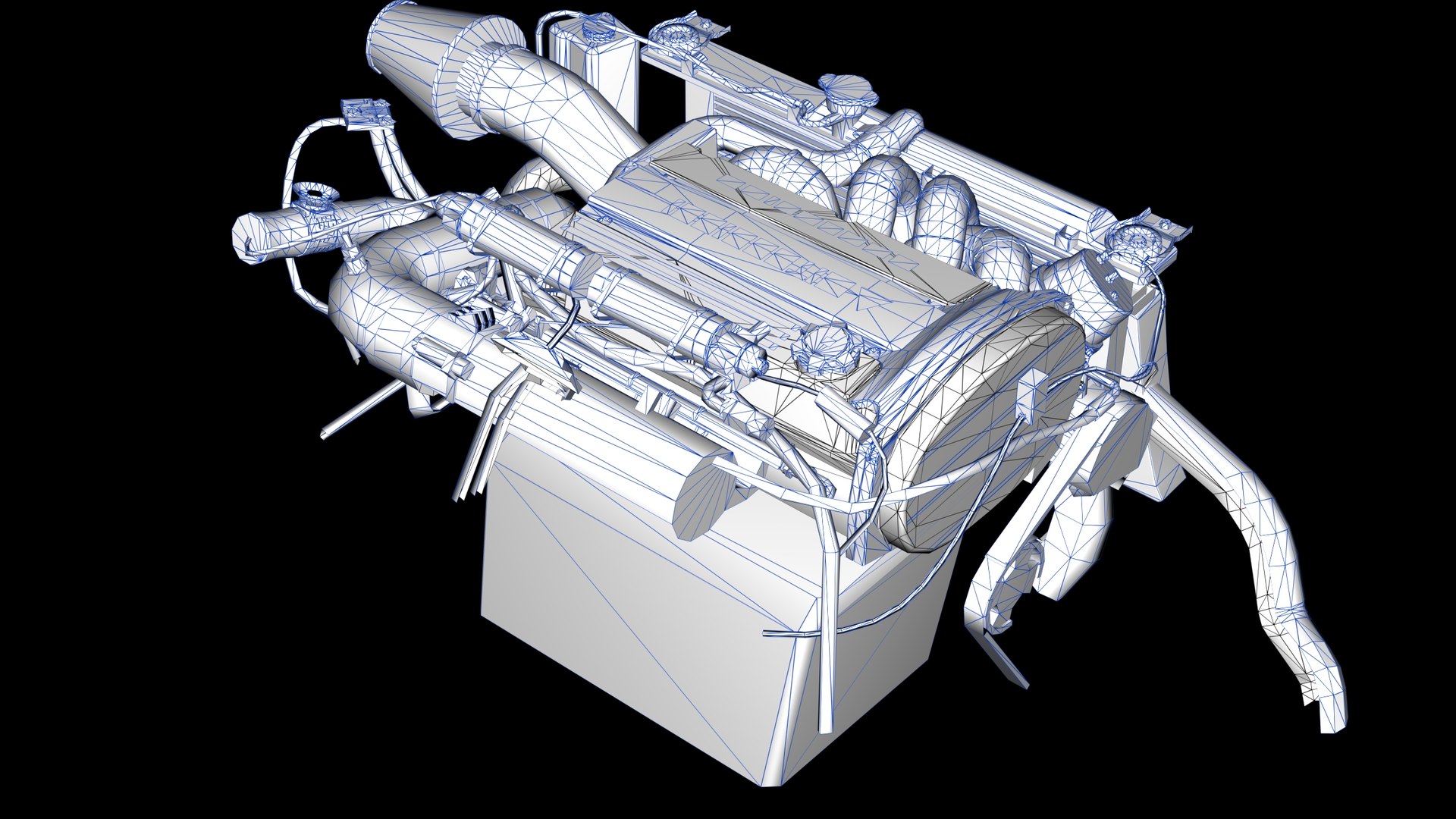 Mitsubishi 4G63T Evolution Inline 4 Engine 3D Model - TurboSquid 2307746