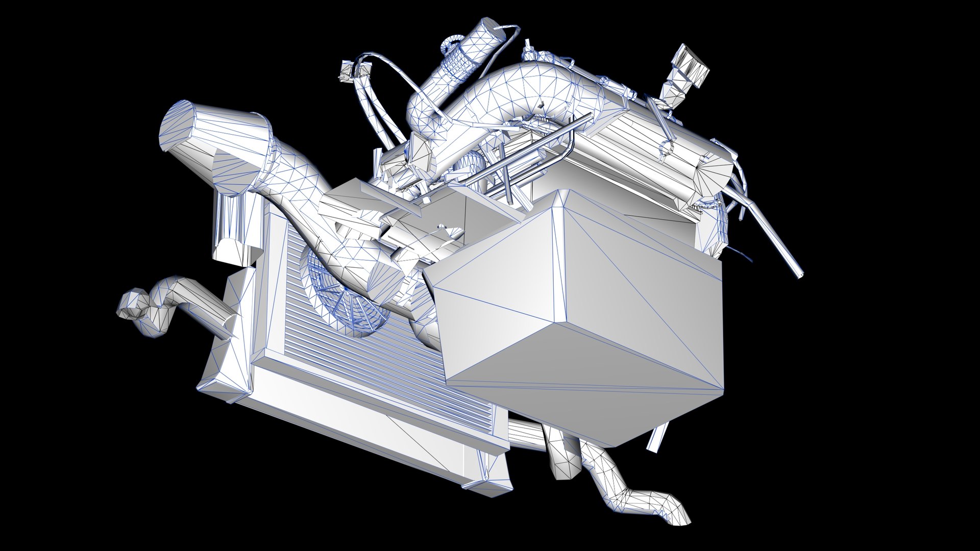 Mitsubishi 4G63T Evolution Inline 4 Engine 3D Model - TurboSquid 2307746