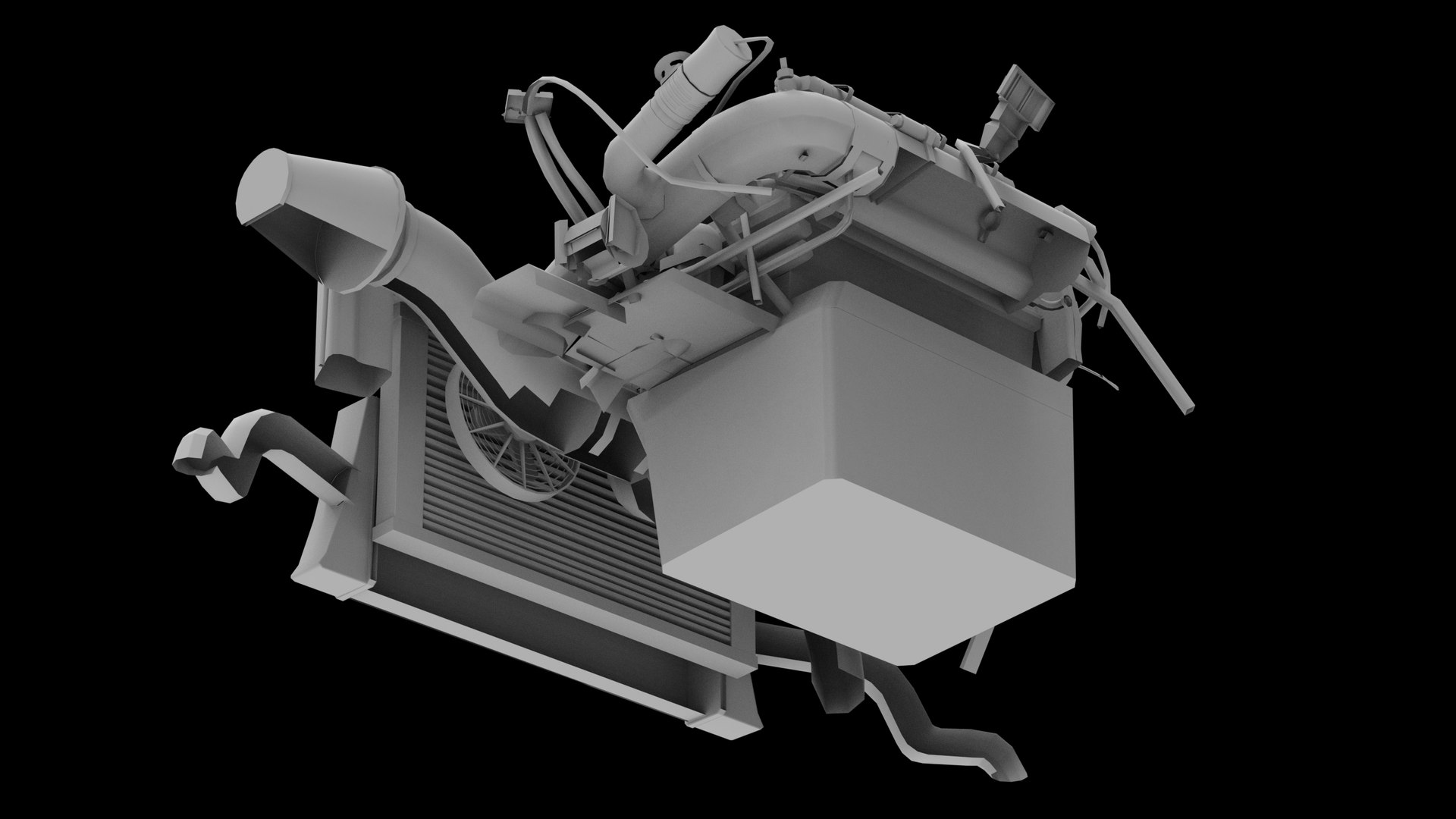 Mitsubishi 4G63T Evolution Inline 4 Engine 3D Model - TurboSquid 2307746