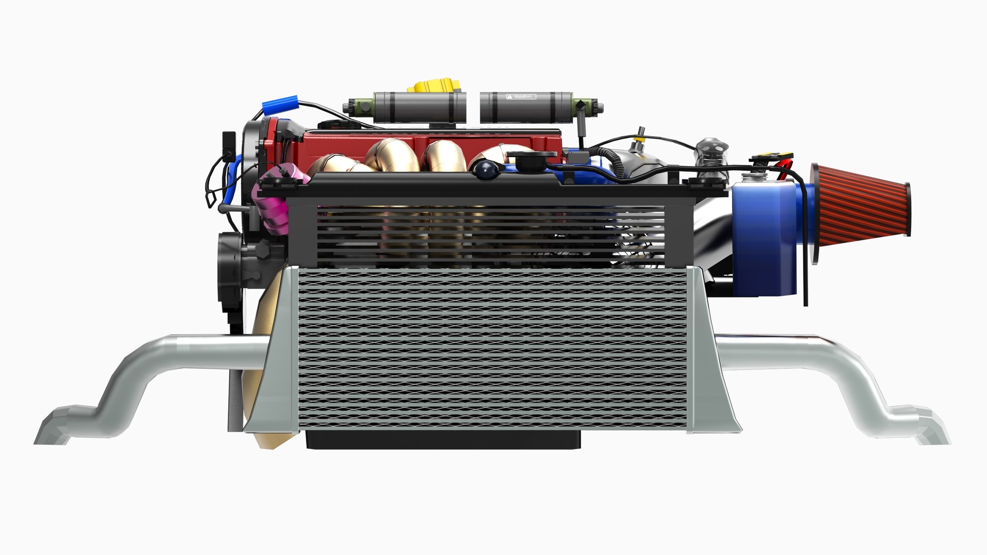 Mitsubishi 4G63T Evolution Inline 4 Engine 3D Model - TurboSquid 2307746