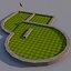 3d Model Mini Golf Course 4