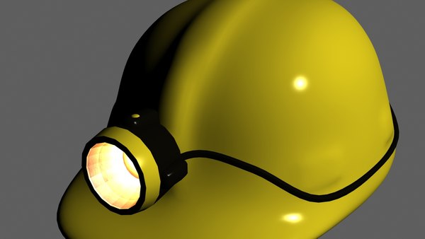 3d model ready miner helmet