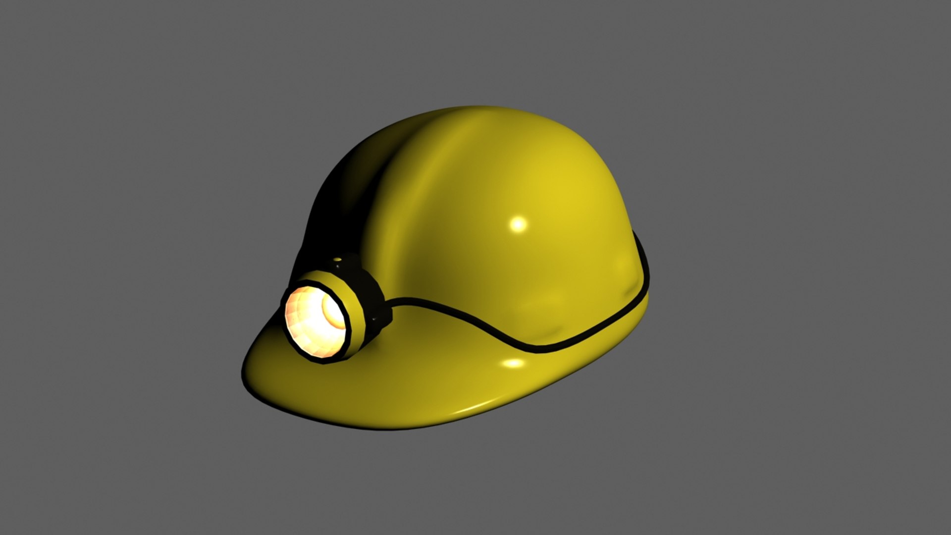 3d Model Ready Miner Helmet