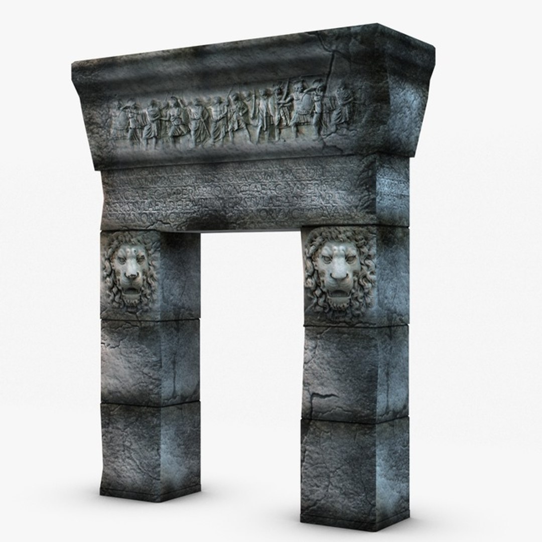 3d Model Greek Roman Doorway