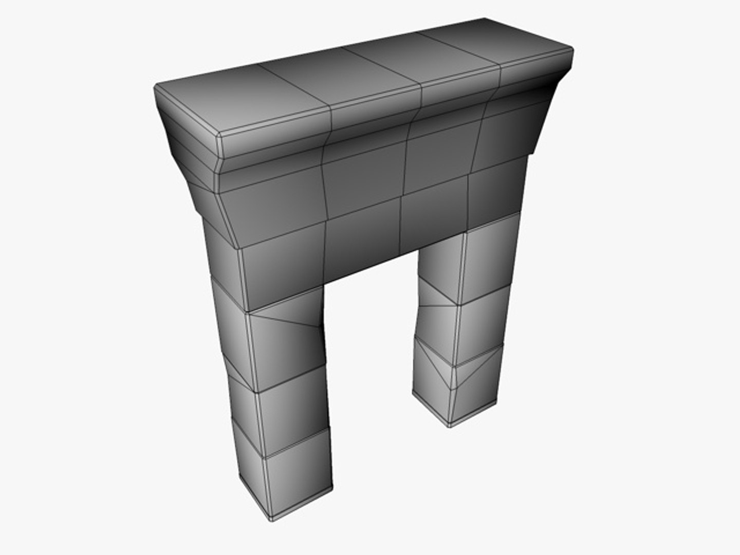 3d Model Greek Roman Doorway