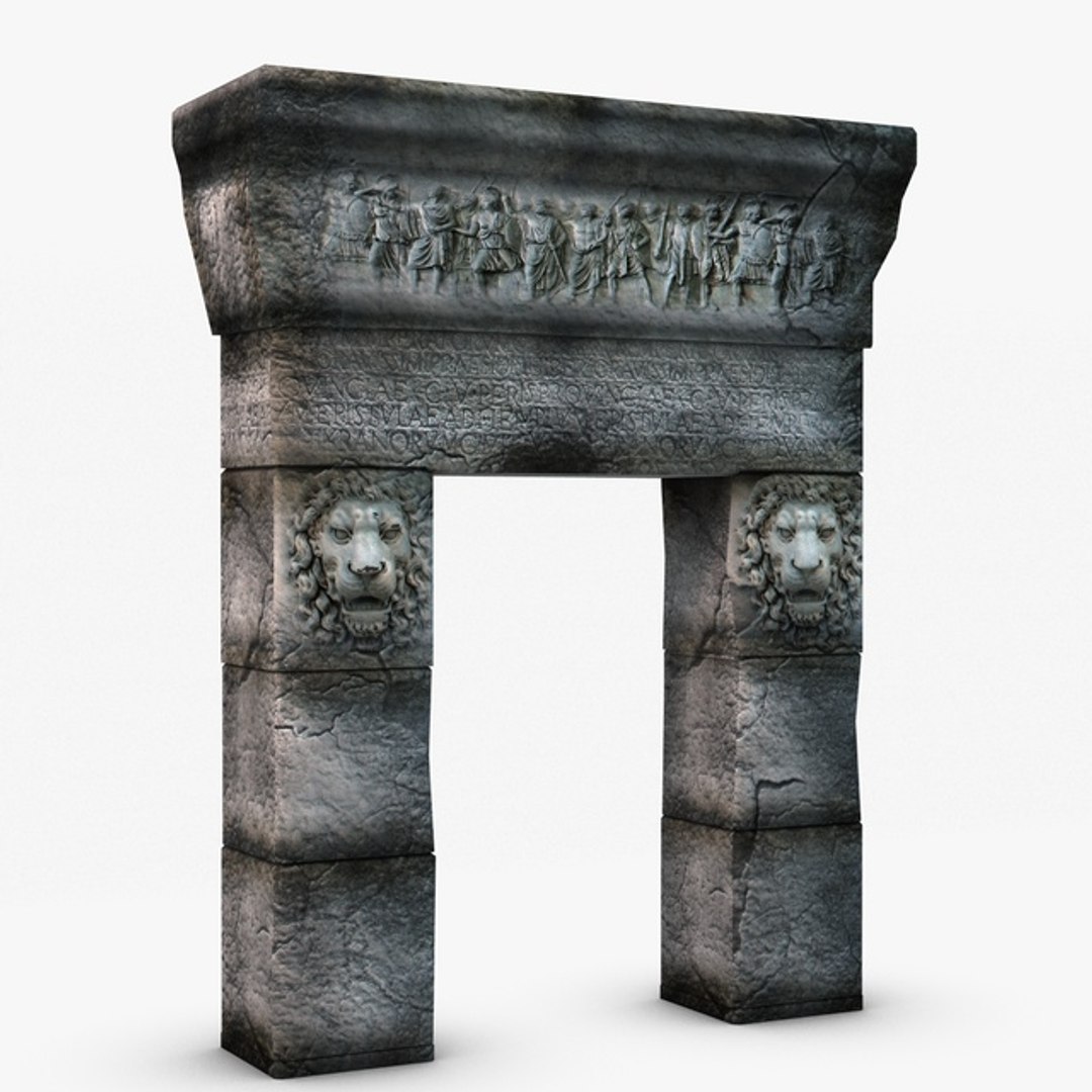 3d Model Greek Roman Doorway