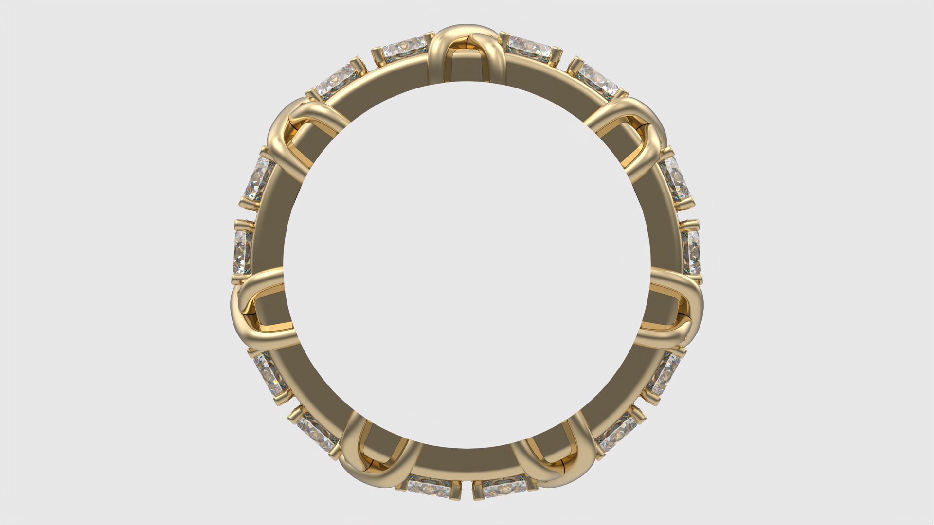 3D Crossed Eternity Ring JDBCo - TurboSquid 2345377