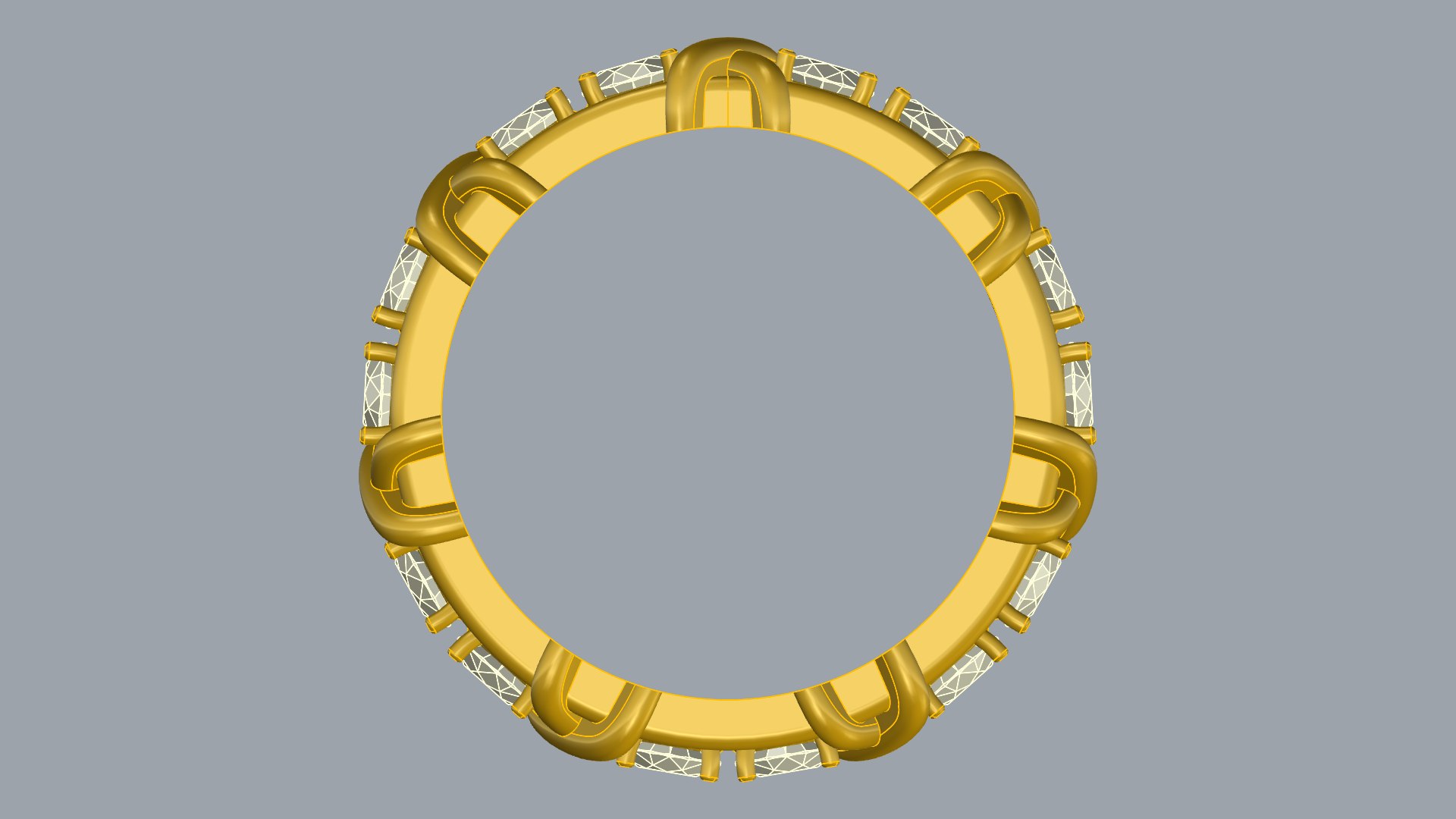 3D Crossed Eternity Ring JDBCo - TurboSquid 2345377