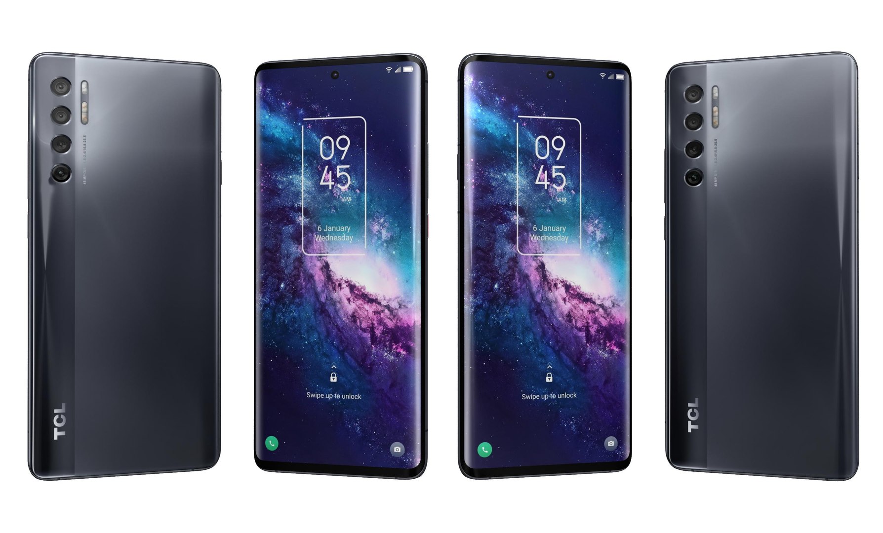 TCL 20 Pro Black model - TurboSquid 2005856
