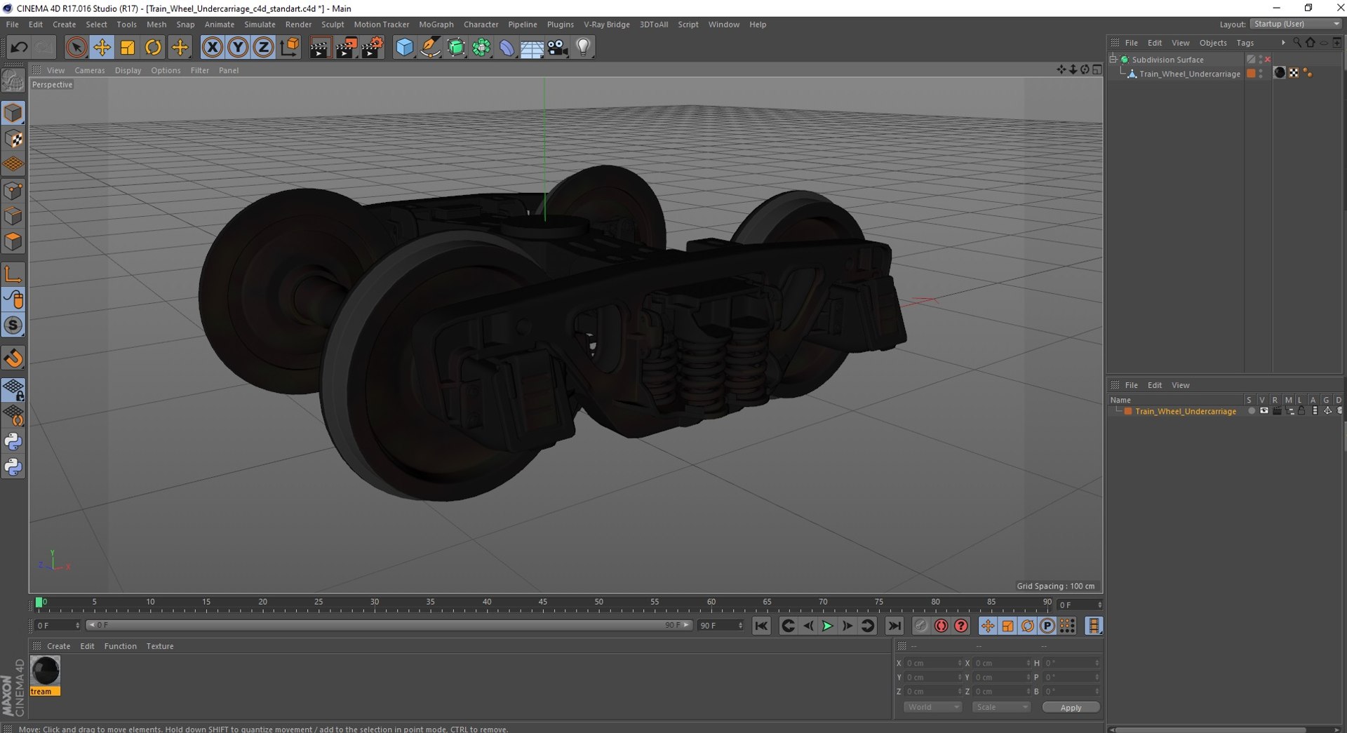 Train Wheel Undercarriage 3D - TurboSquid 2160921