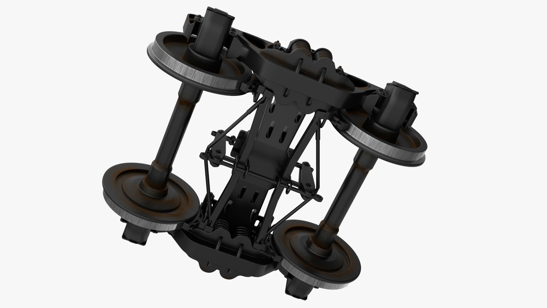 Train Wheel Undercarriage 3D - TurboSquid 2160921