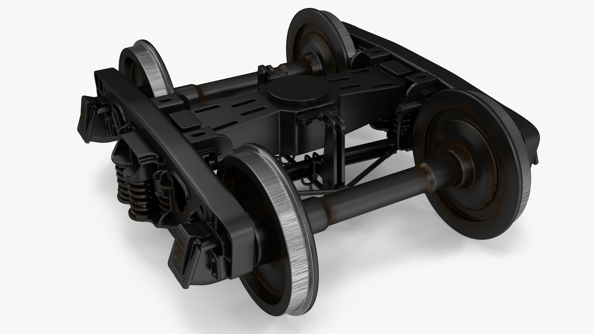 Train Wheel Undercarriage 3D - TurboSquid 2160921
