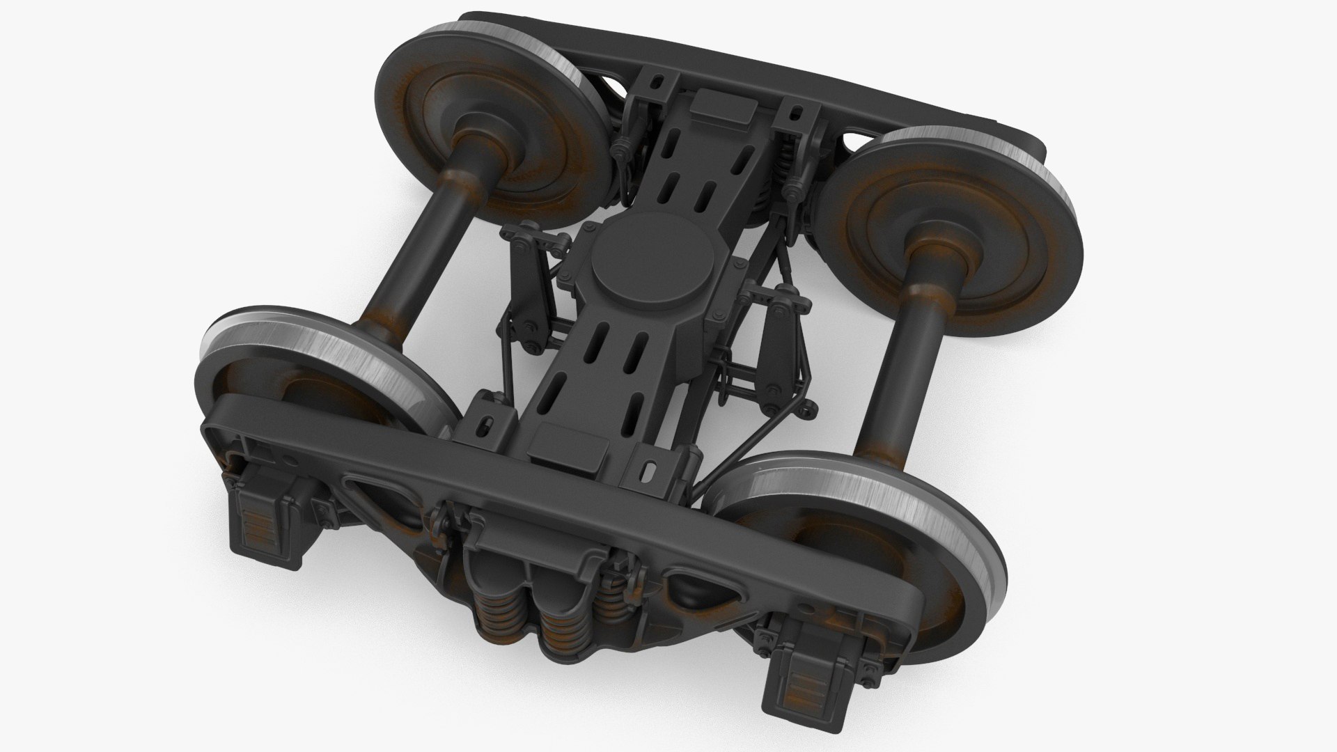 Train Wheel Undercarriage 3D - TurboSquid 2160921