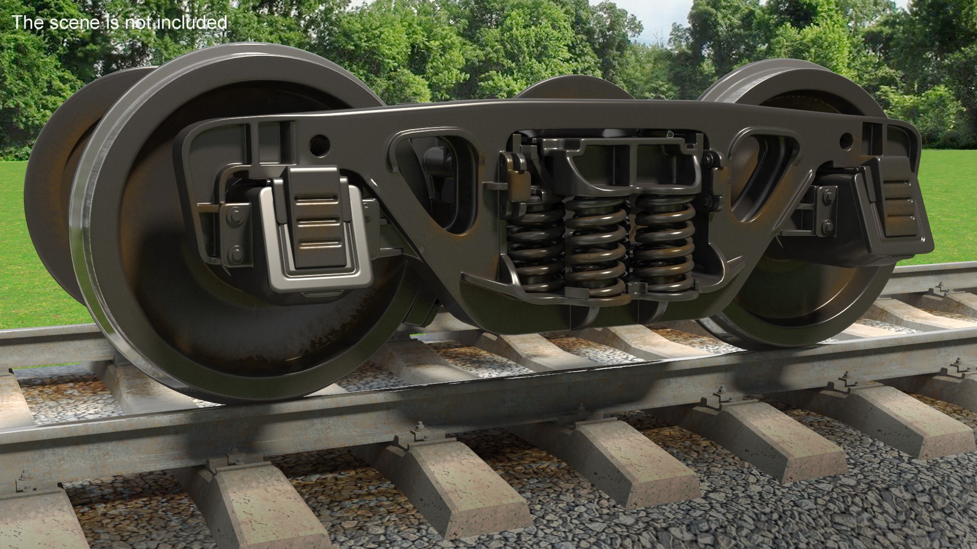 Train Wheel Undercarriage 3D - TurboSquid 2160921