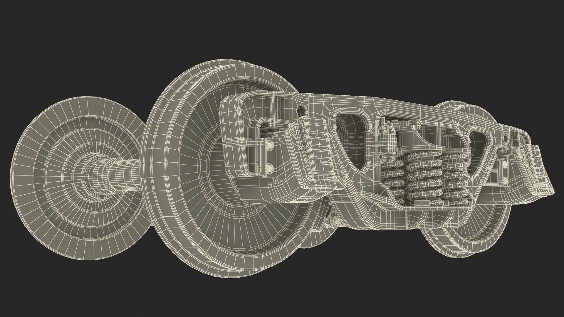 Train Wheel Undercarriage 3D - TurboSquid 2160921