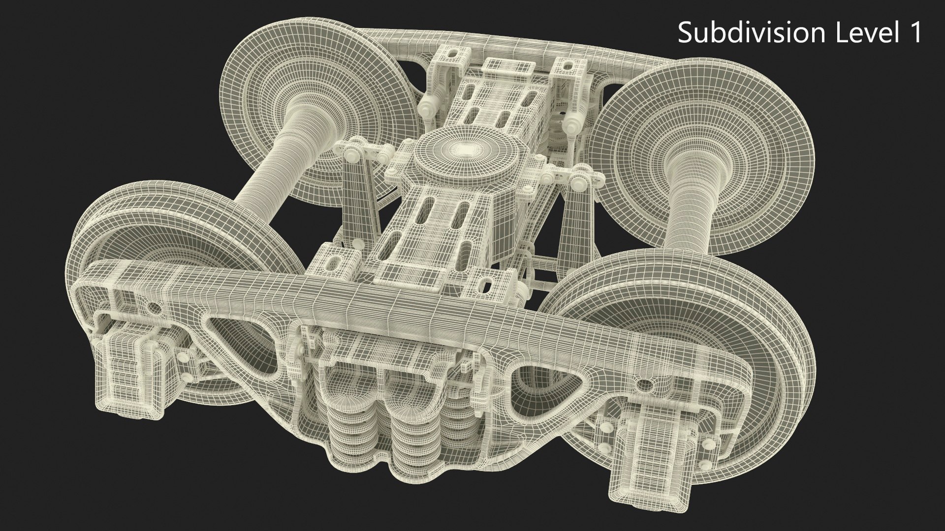 Train Wheel Undercarriage 3D - TurboSquid 2160921