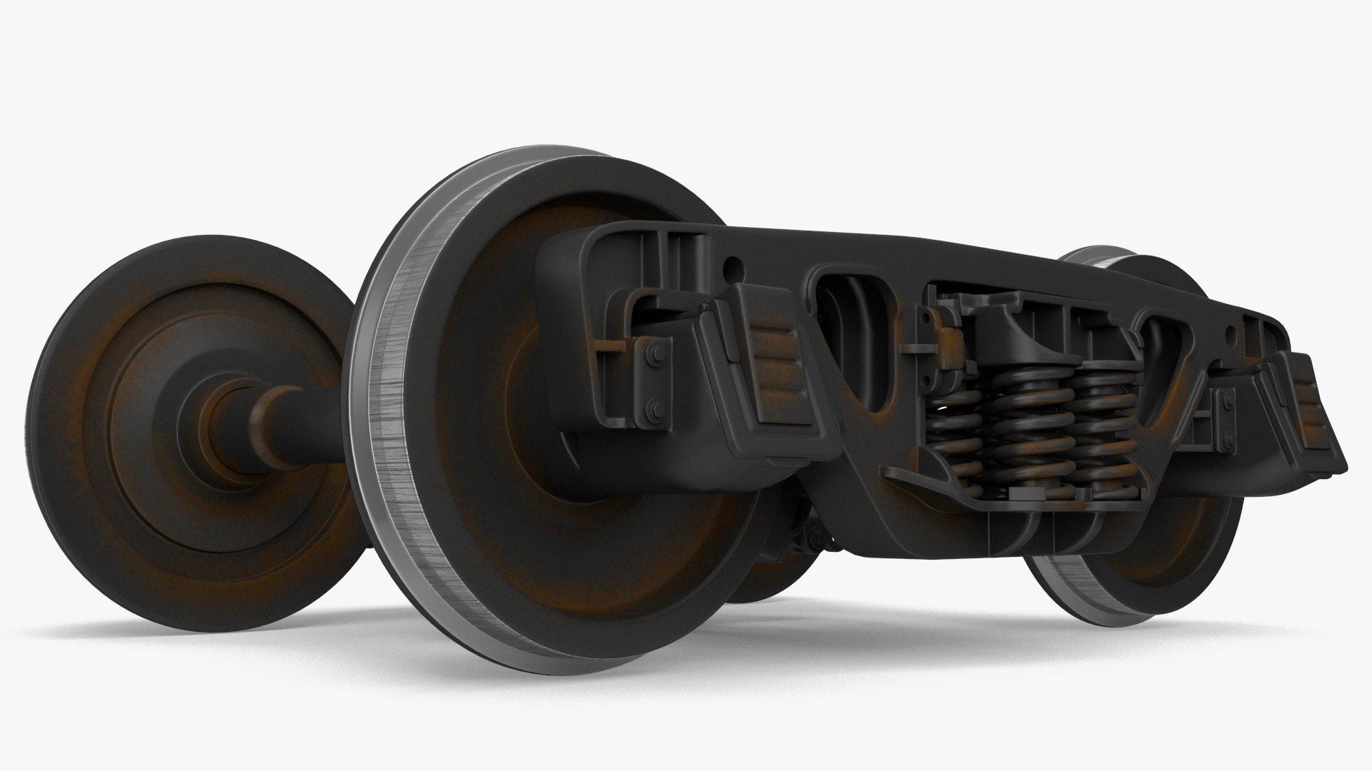 Train Wheel Undercarriage 3D - TurboSquid 2160921