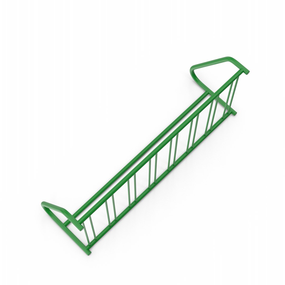 Green Bike Rack 3D - TurboSquid 1948837
