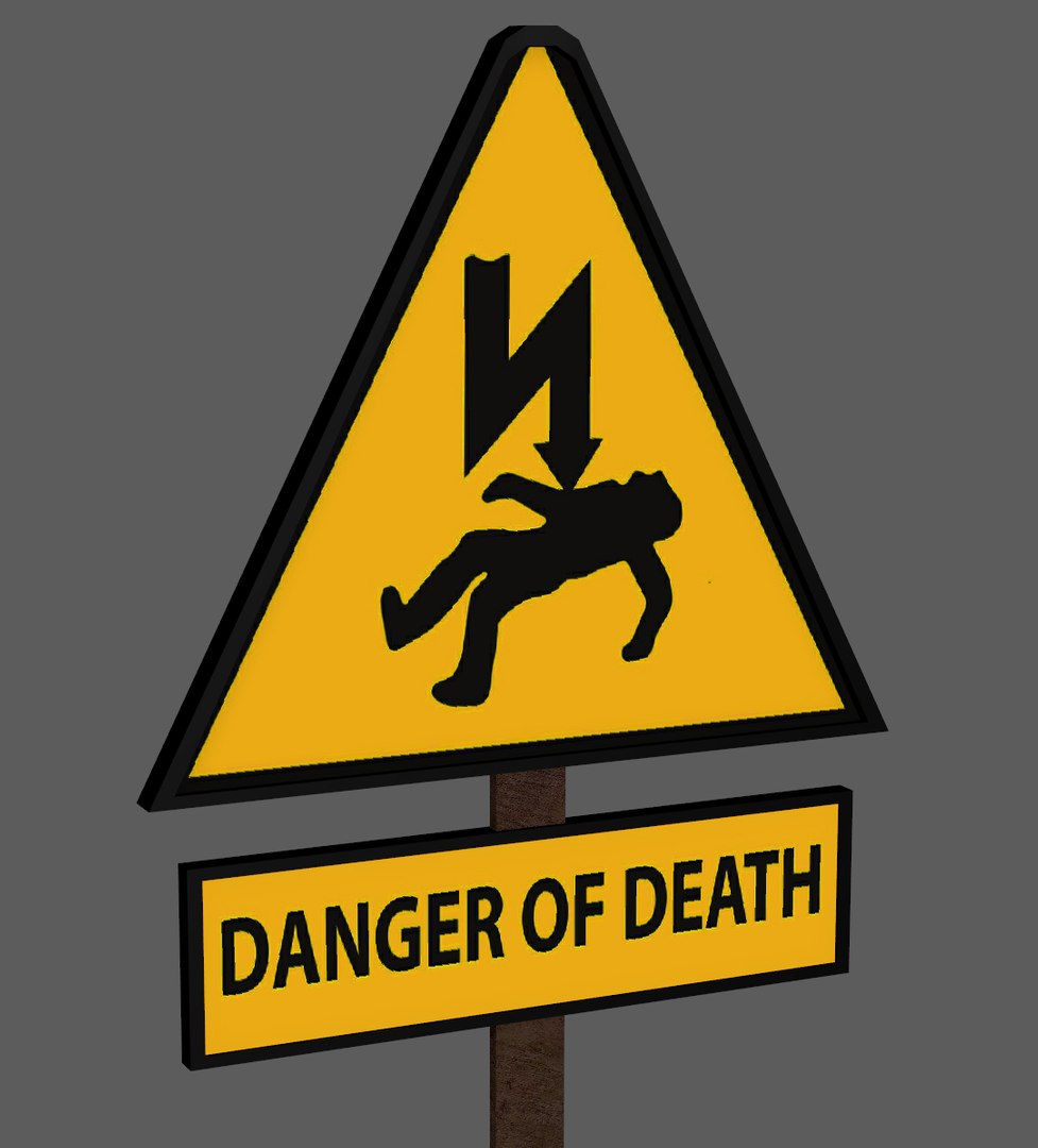 Free 3D Model Sign Danger Signal - TurboSquid 1500617
