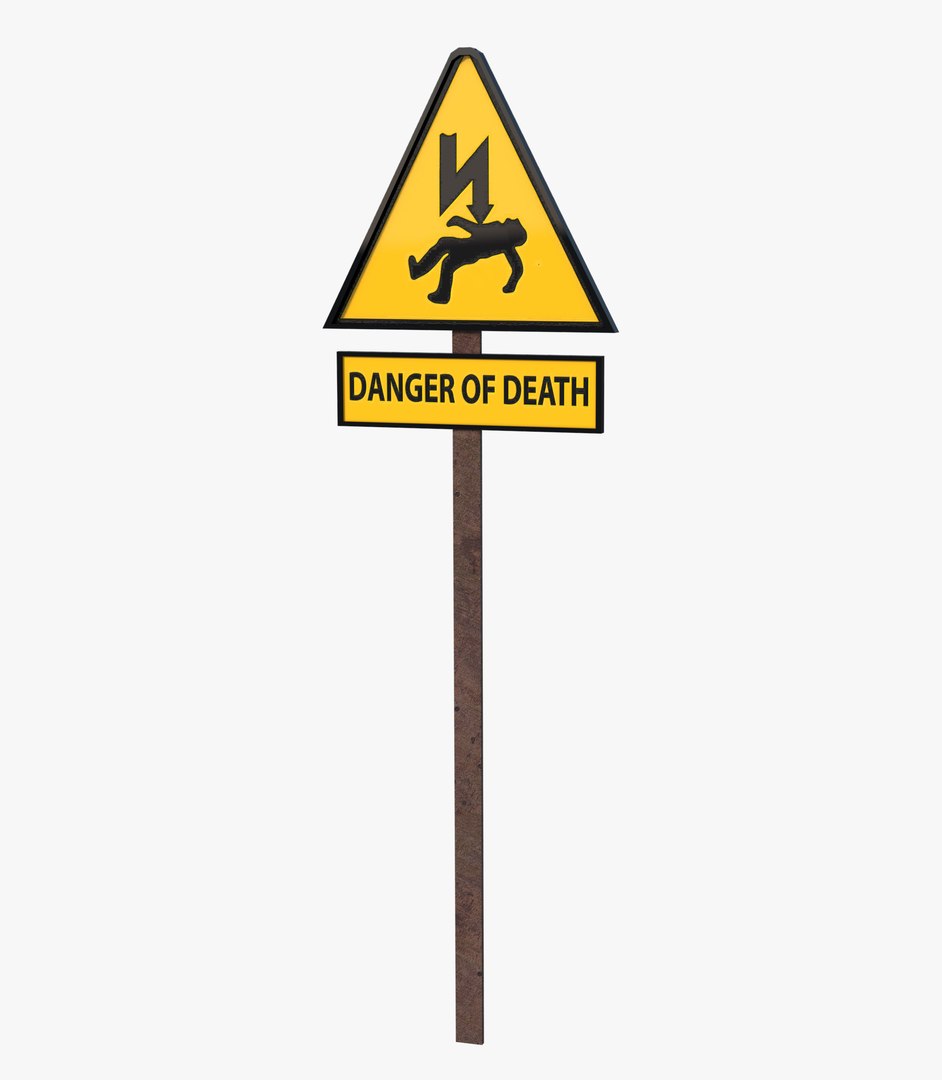 Free 3D Model Sign Danger Signal - TurboSquid 1500617