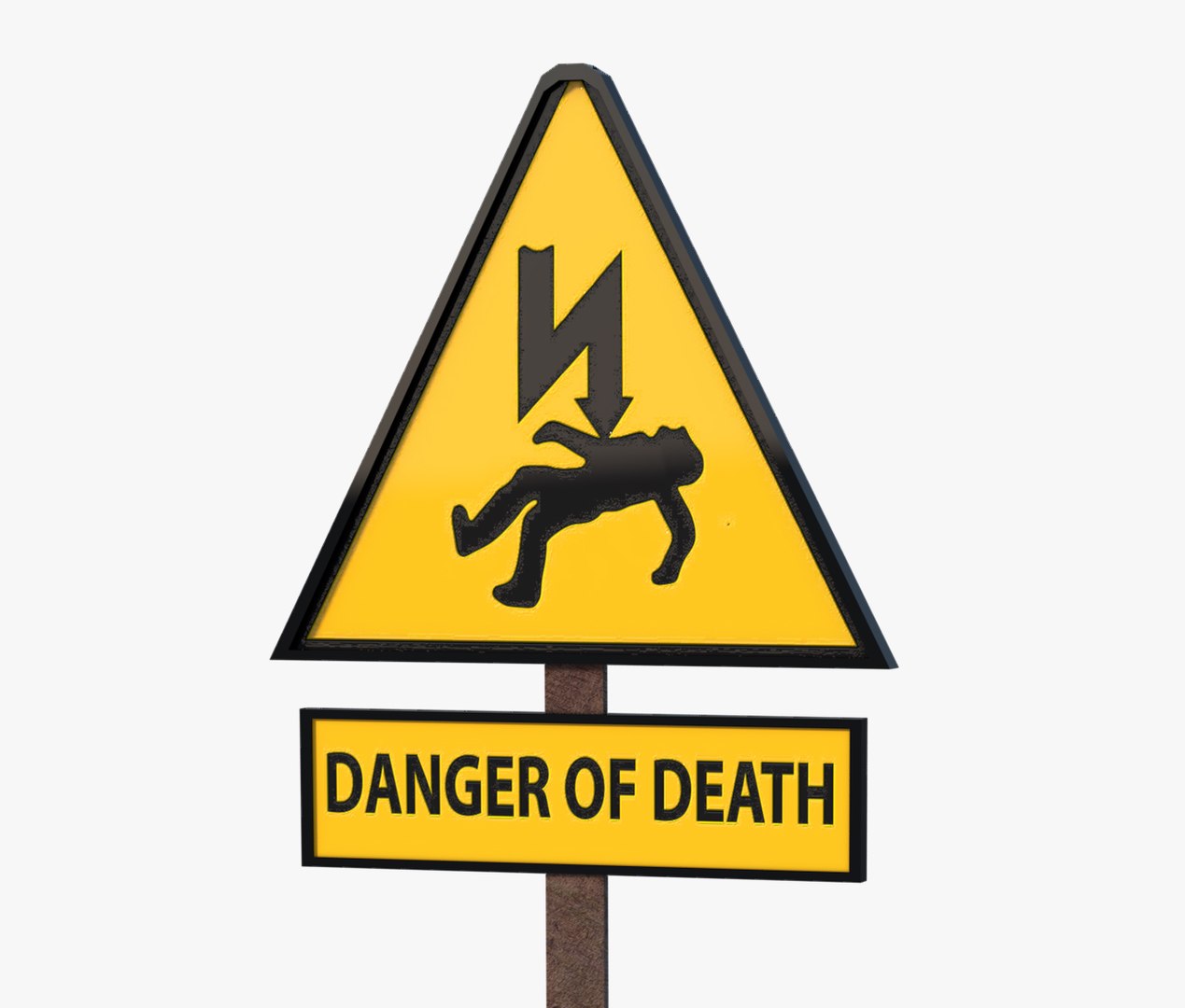 Free 3D Model Sign Danger Signal - TurboSquid 1500617