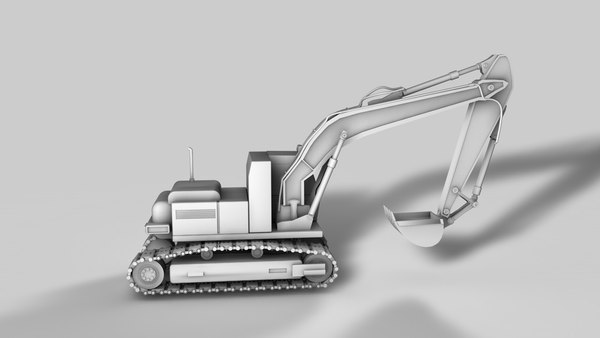 3d excavator model