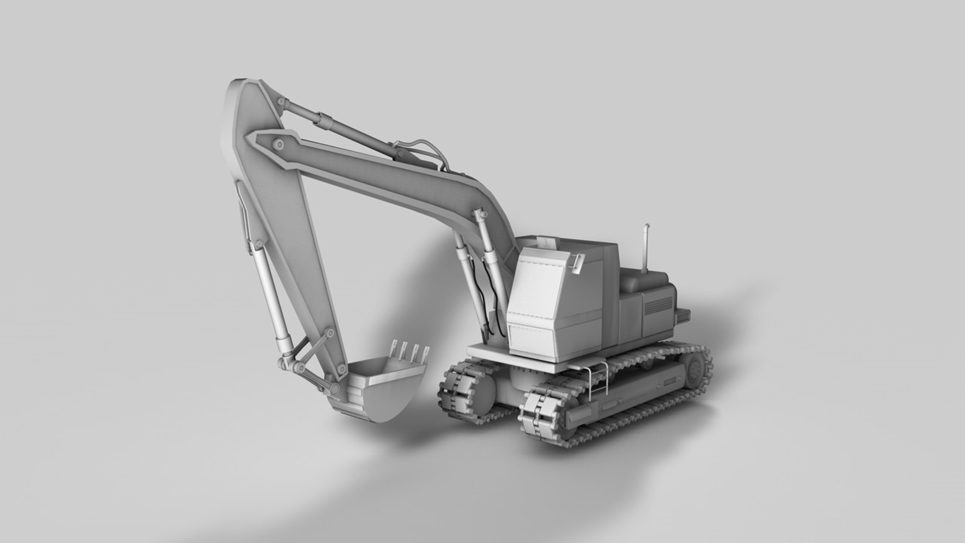 3d excavator model