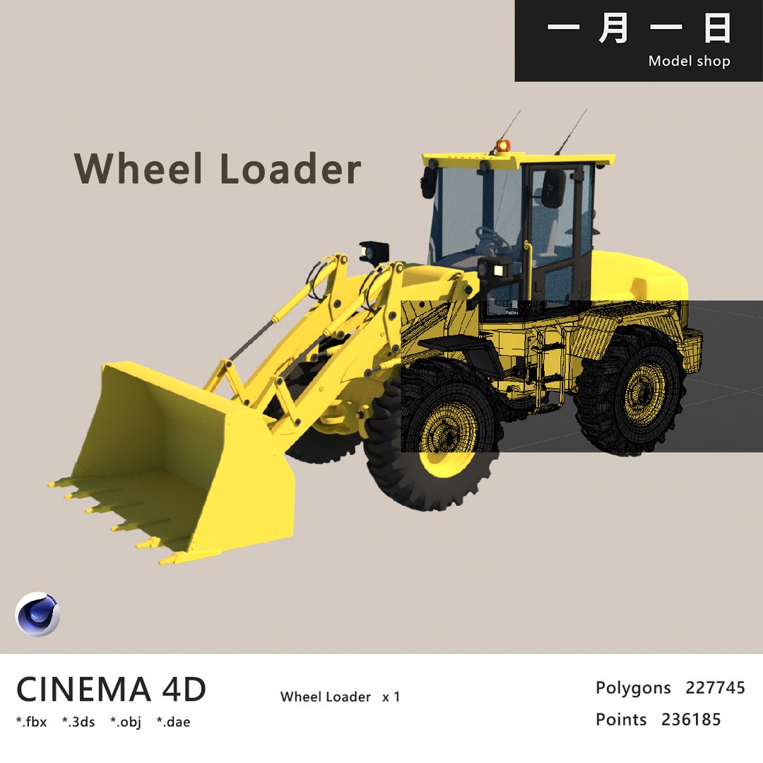 3D Wheel Loader - TurboSquid 1947160