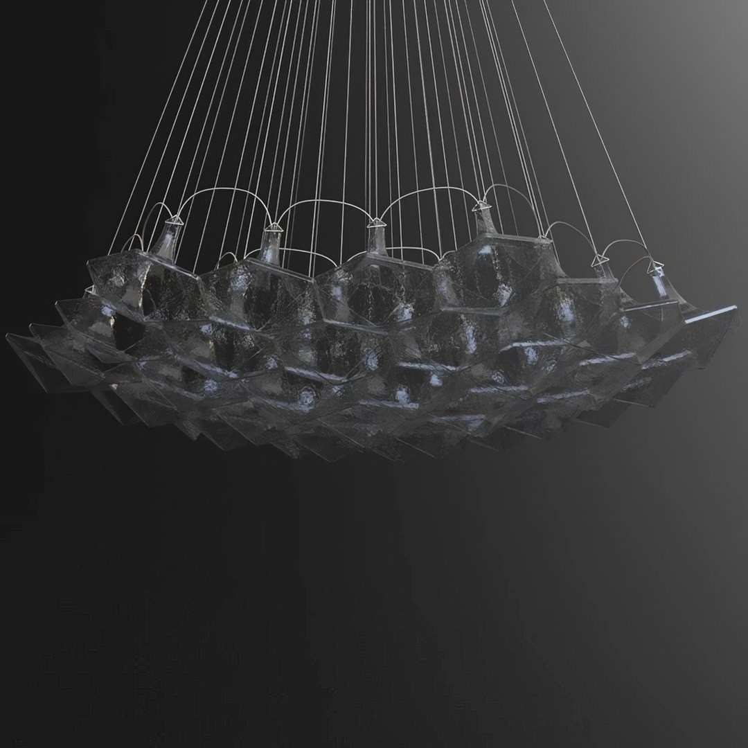 3D Model Lasvit Facet Blown Glass Pendant - TurboSquid 1961914