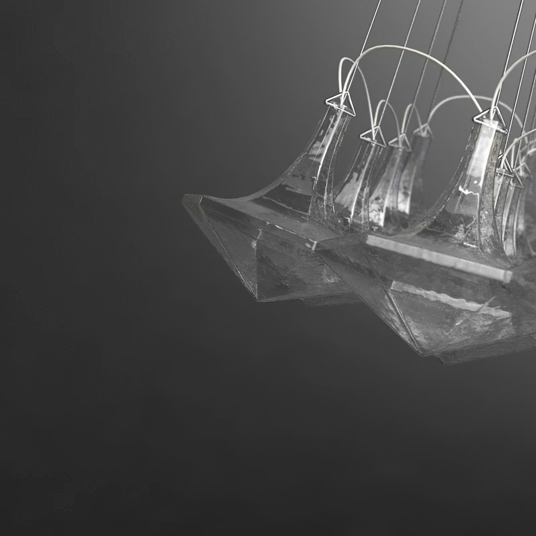 3D Model Lasvit Facet Blown Glass Pendant - TurboSquid 1961914