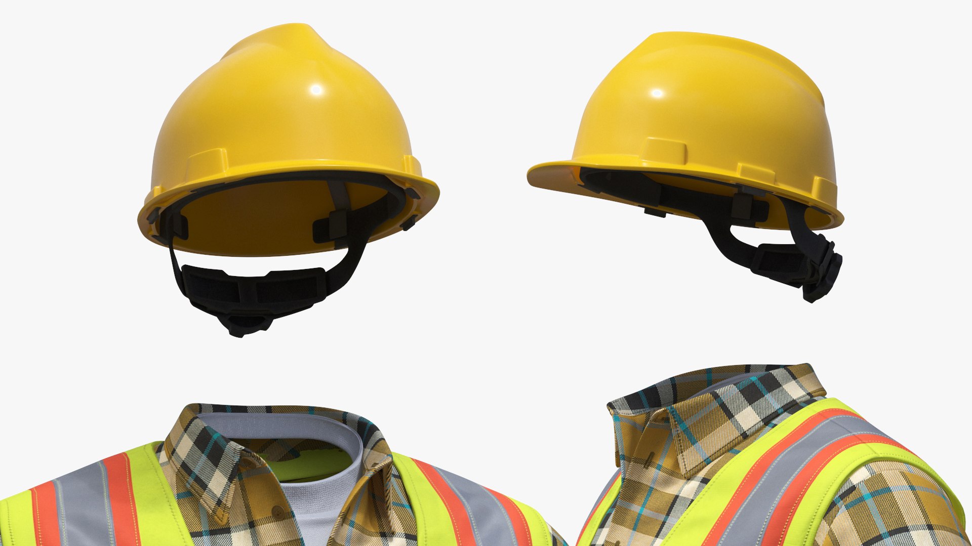 3D Clothing For Construction Workers Model - TurboSquid 2279877