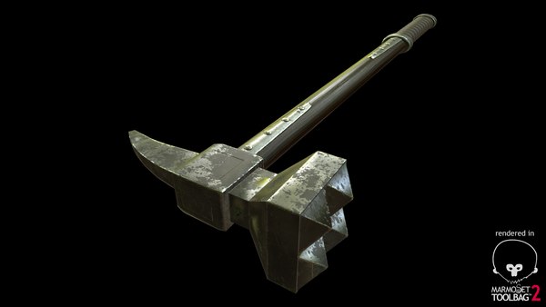 3d model battle hammer