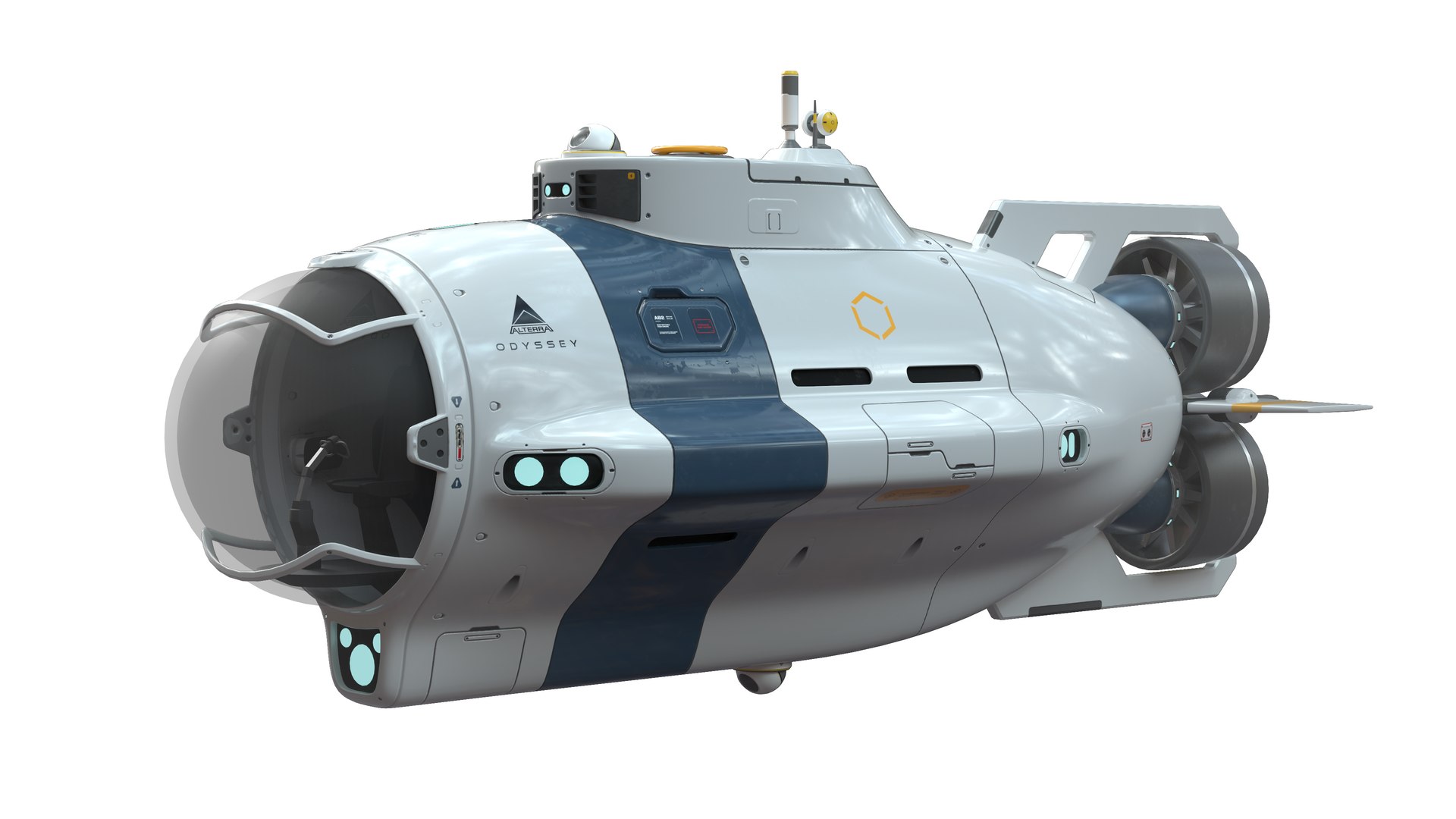 Free Odyssey Submarine 3D Model - TurboSquid 1799692