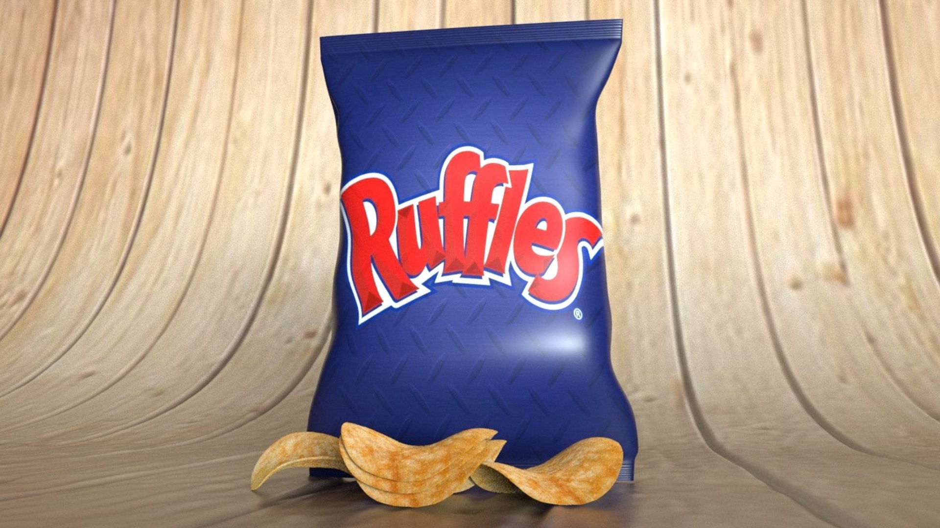 3D Potatoes Chips - TurboSquid 1352693